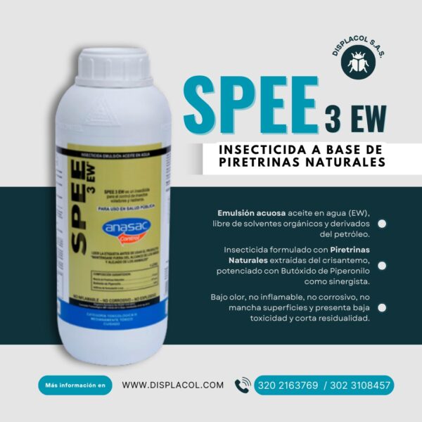 Spee 3EW Insecticida Natural para control de plagas de alimentos