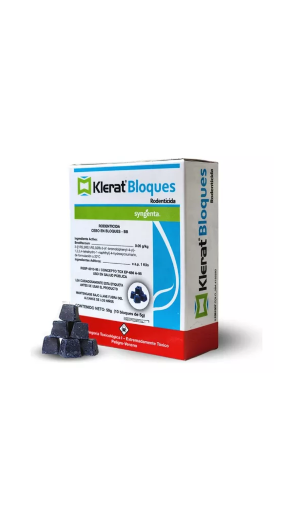 Klerat Bloques Control Roedores - DISPLACOL SAS